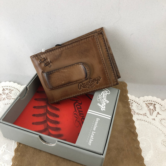 Rawlings | Bags | Rawlings Mens Legacy Front Pocket Brown Wallet | Poshmark